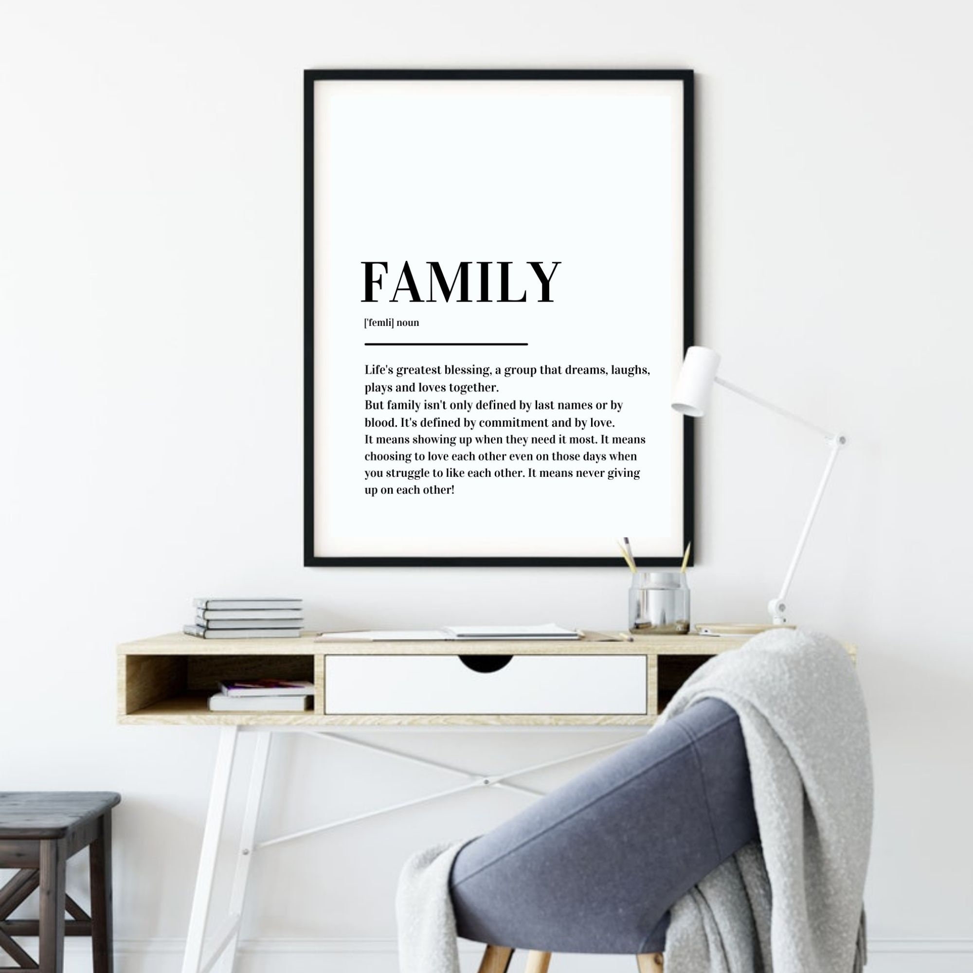Family Definition Print Poster - Etsy