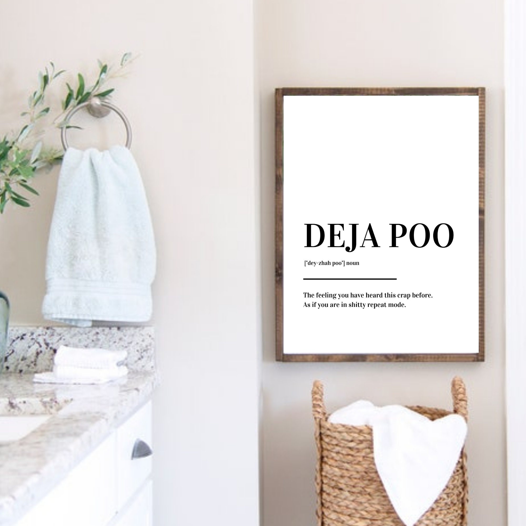 Deja Poo Definition Print Poster - Etsy