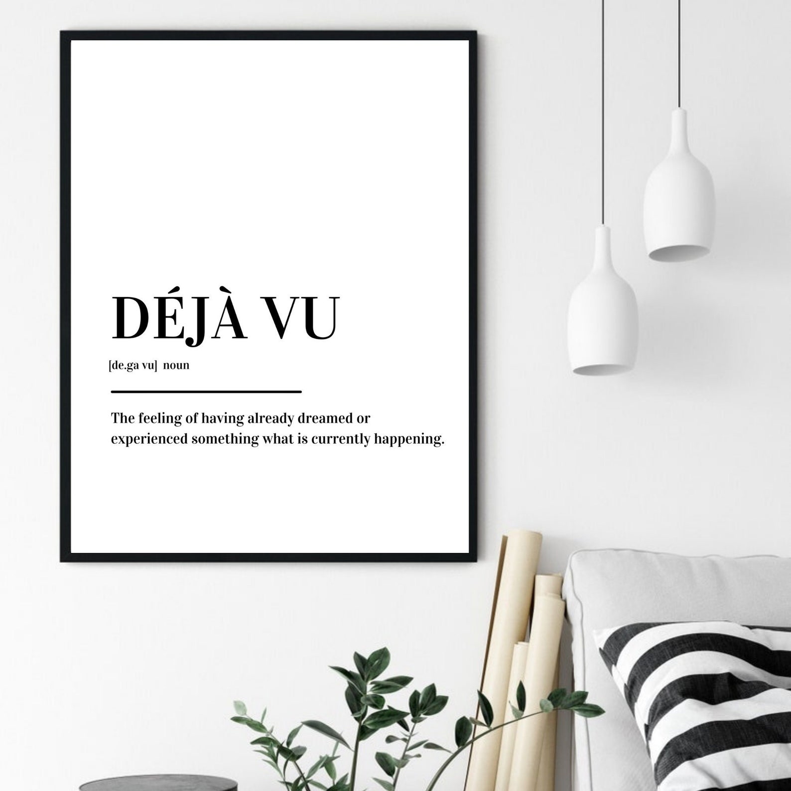 Déjà Vu Definition Print Poster - Etsy