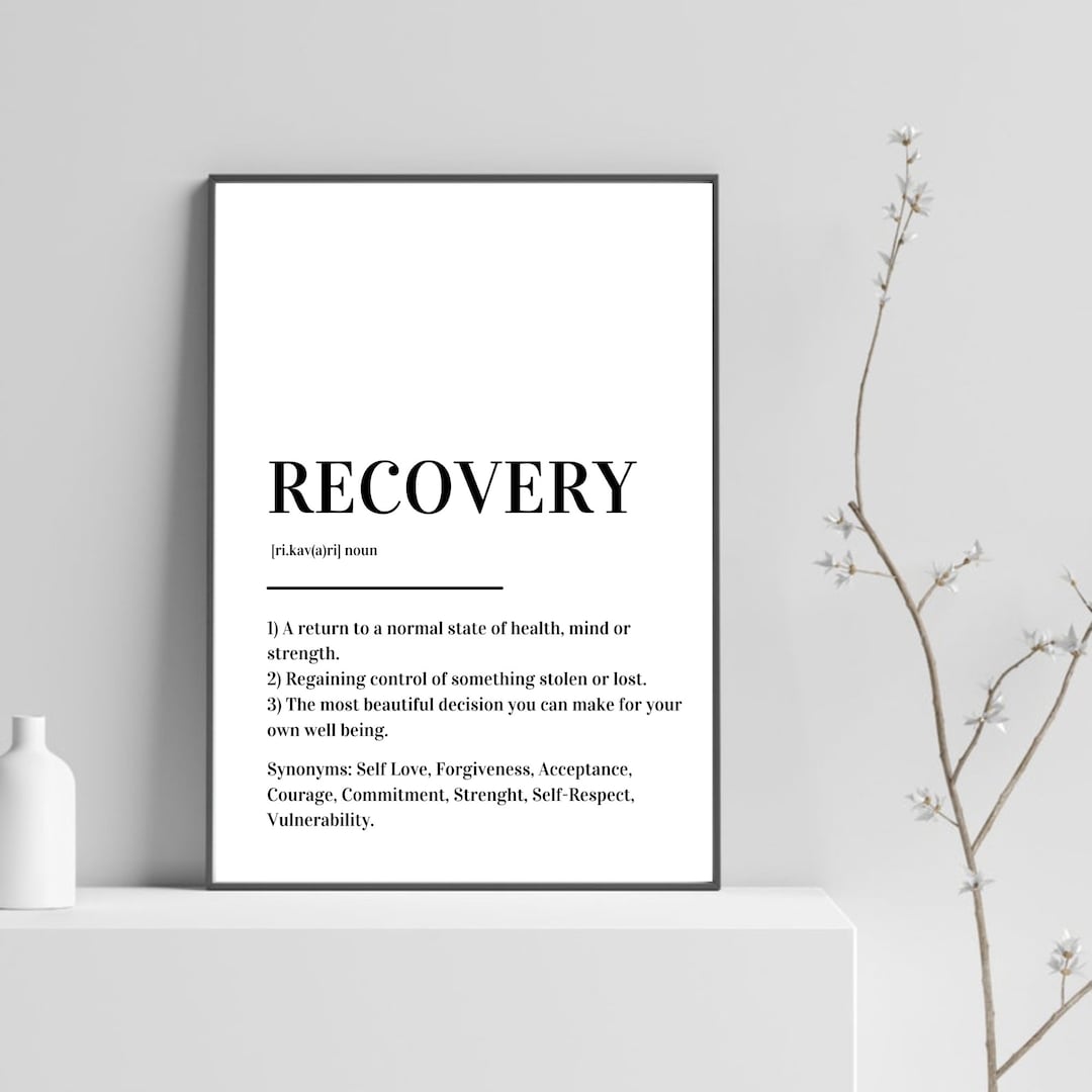 Recovery Definition Print Poster - Etsy