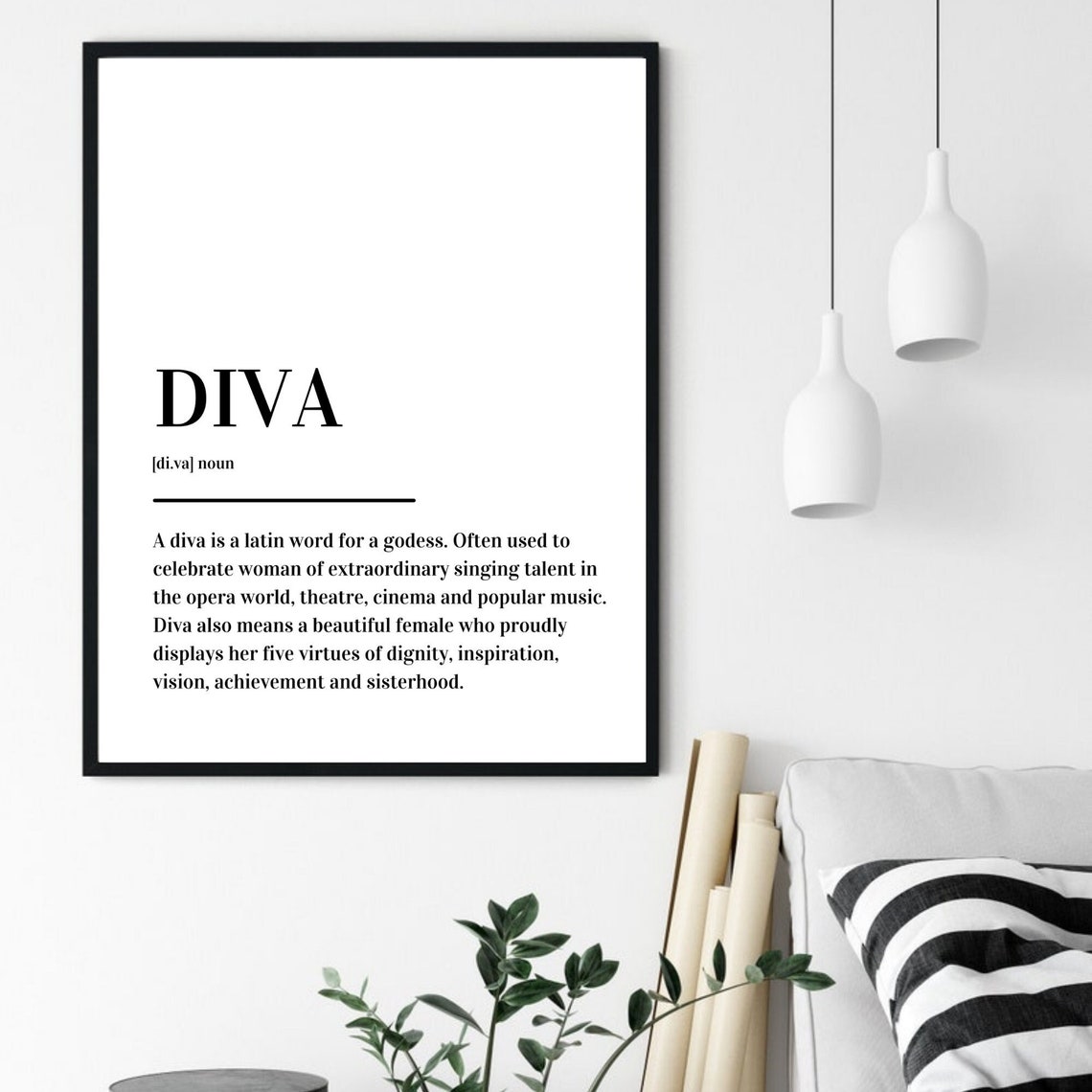 Diva Definition Print Poster - Etsy