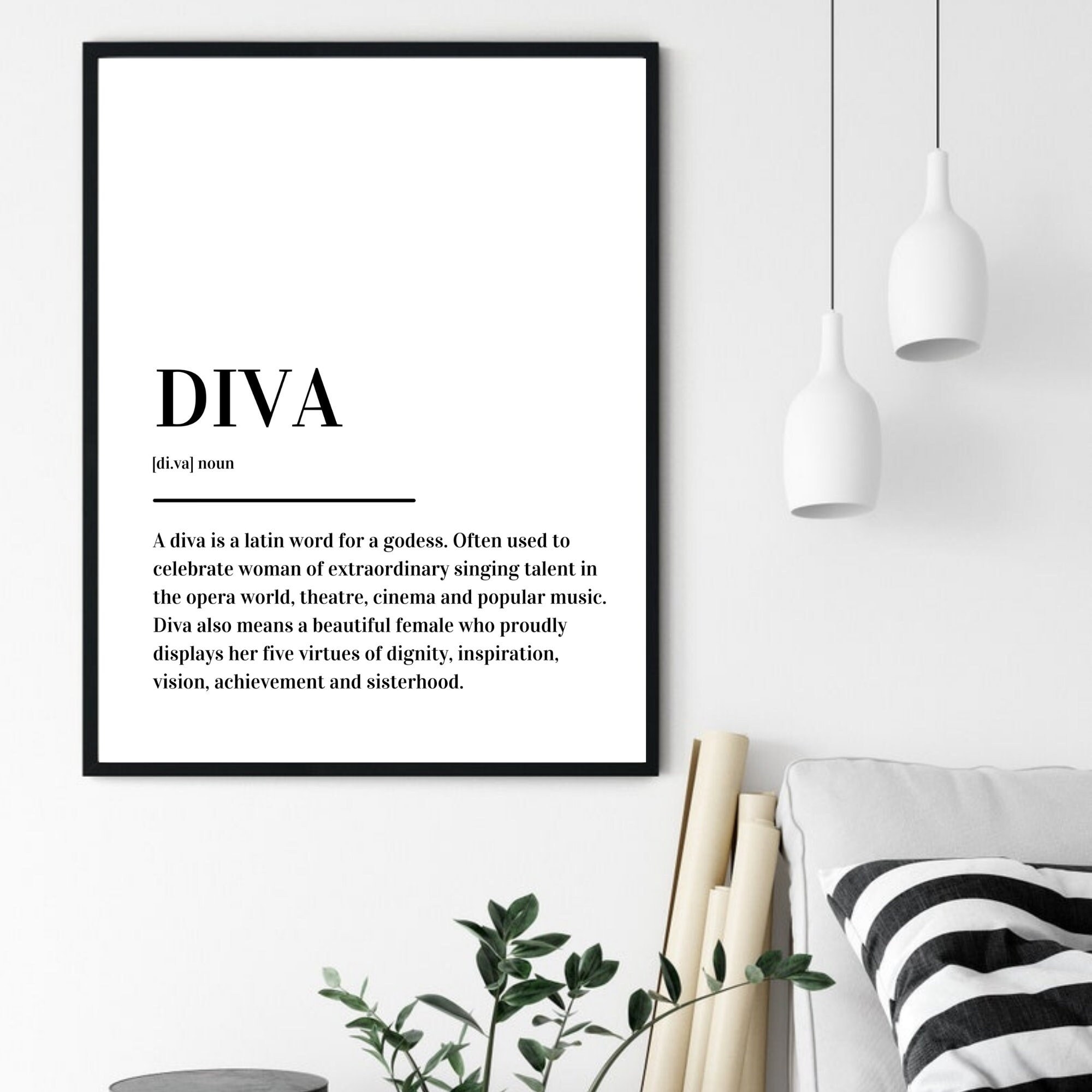 Diva Definition Print Poster - Etsy