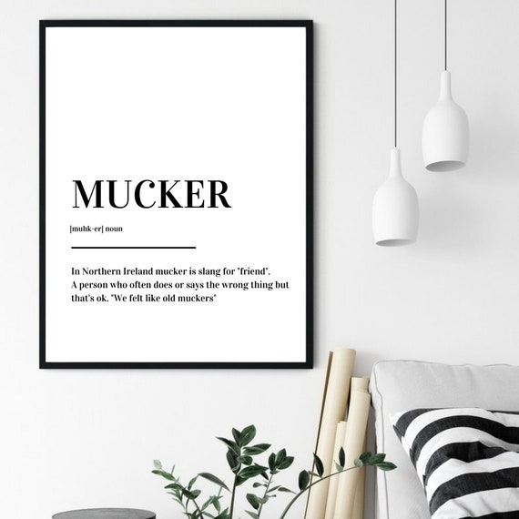 Mucker Definition Print Poster | Etsy