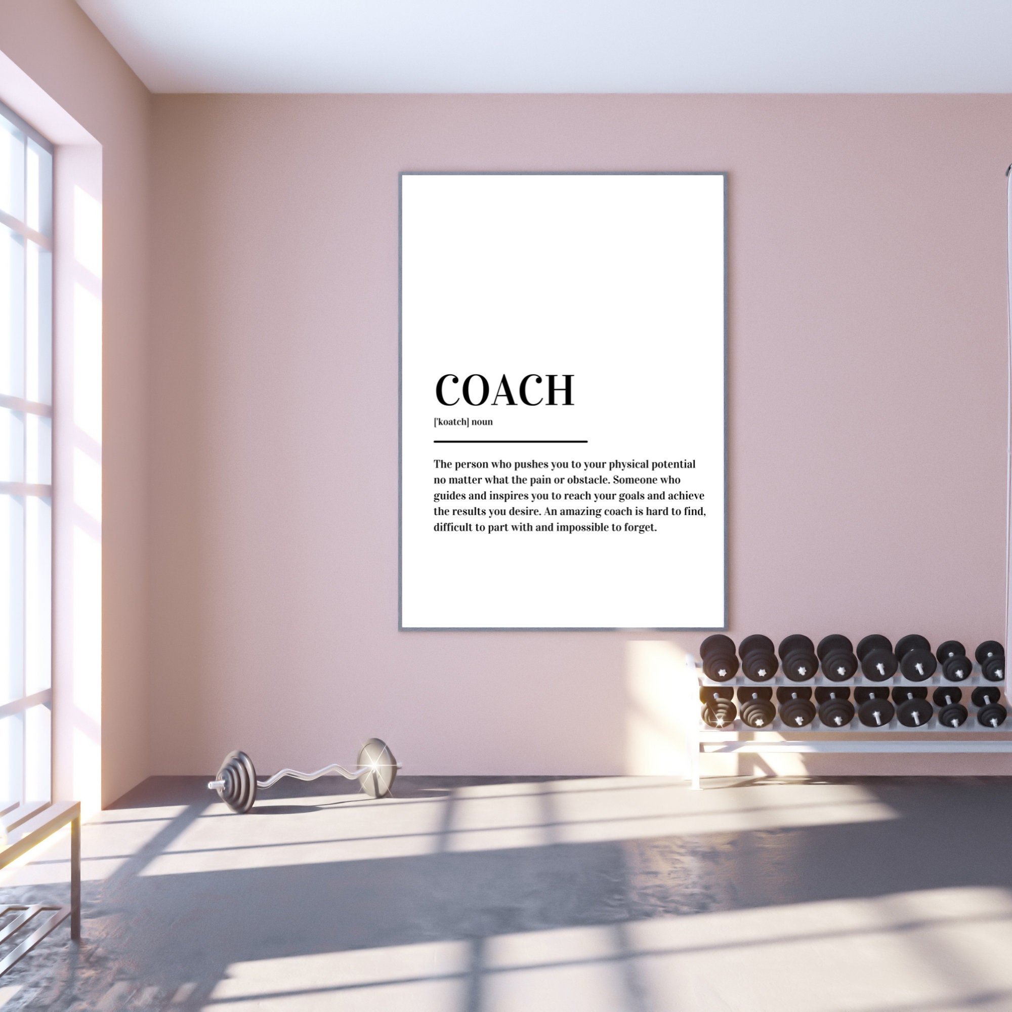 Coach Definition Print Poster - Etsy