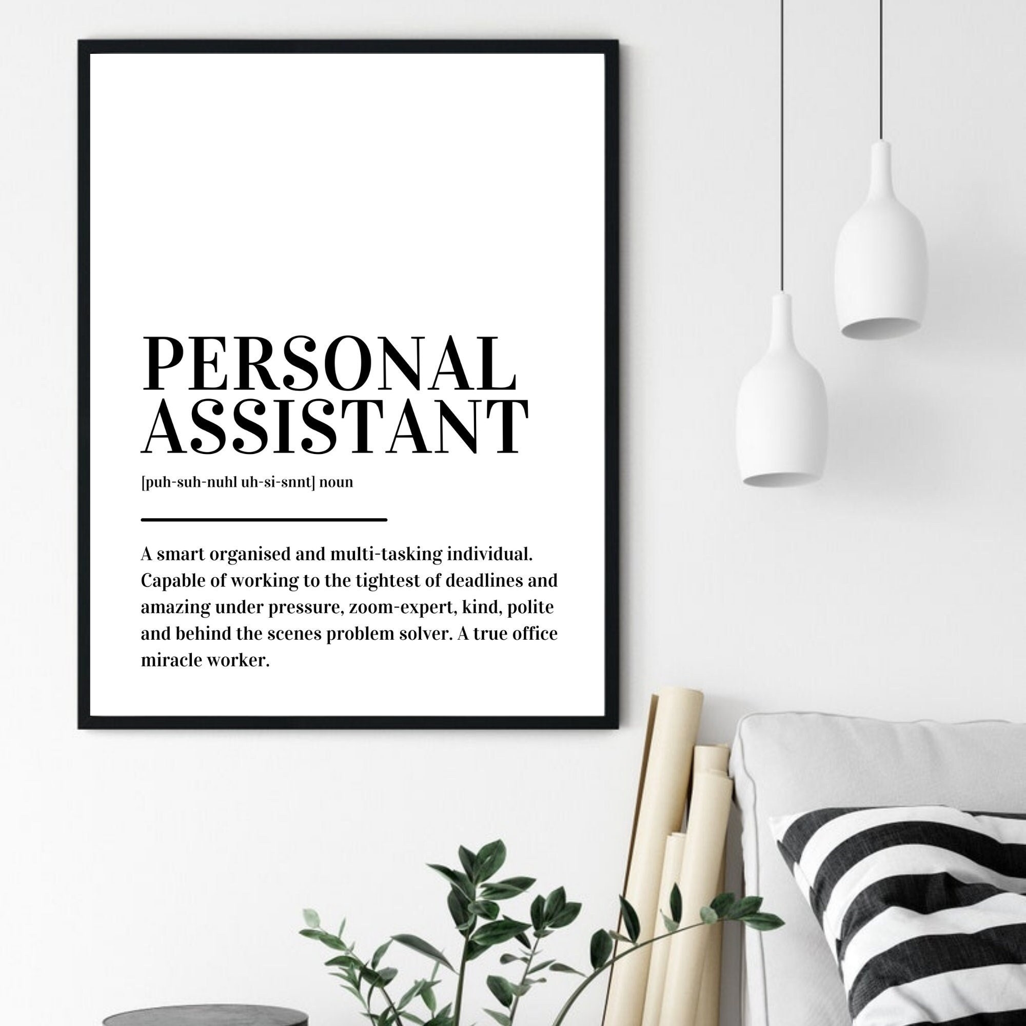 Personal Assistant Definition Print Poster - Etsy