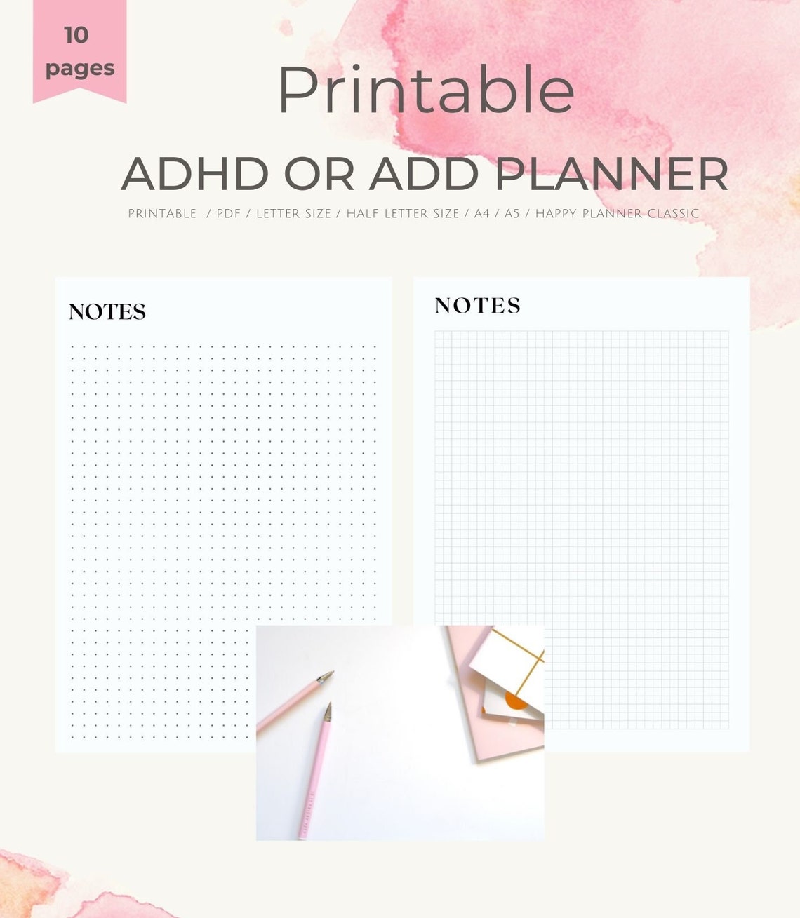 ADHD Bundle ADHD Printable Planner for Adults ADHD Journal ADHD ...