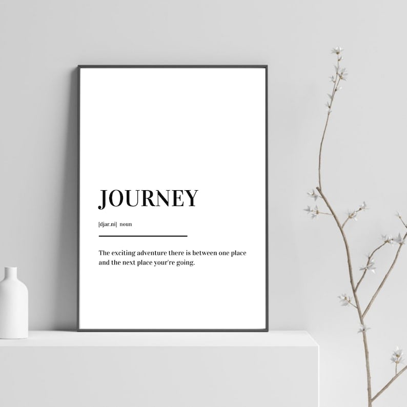 Journey Definition Print Poster - Etsy