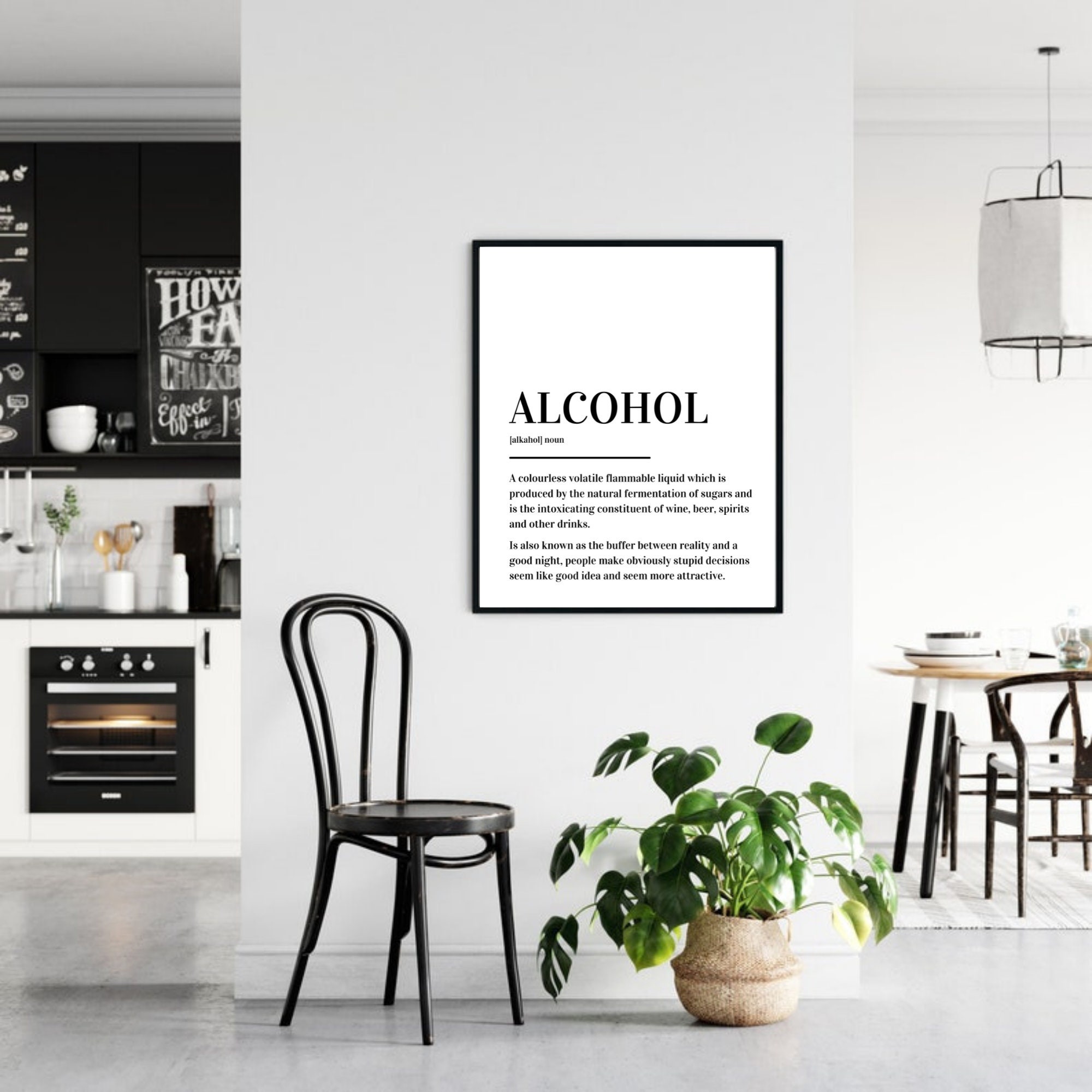 Alcohol Definition Print Poster - Etsy