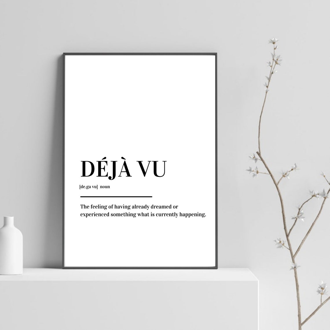 Déjà Vu Definition Print Poster - Etsy Canada