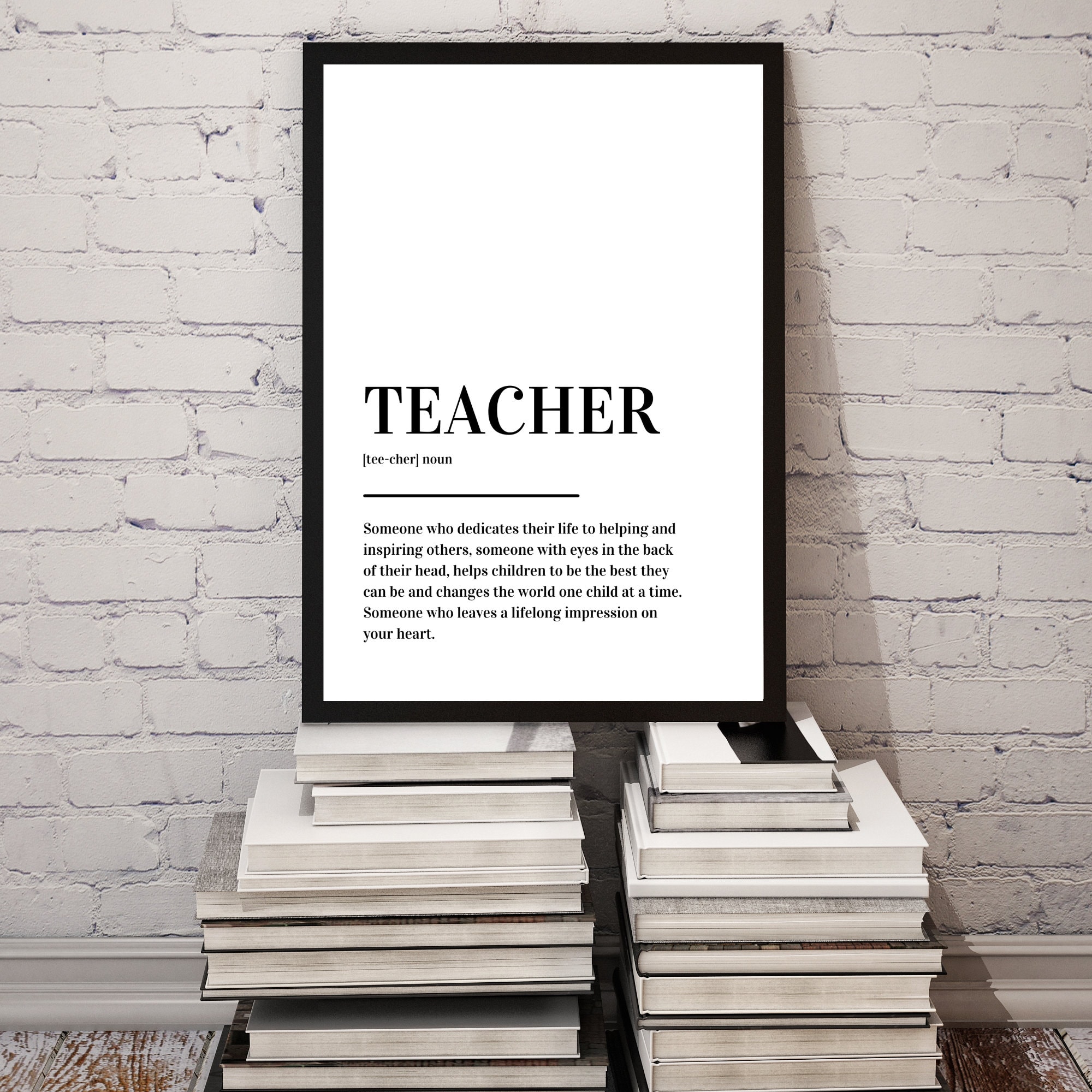 Teacher Definition Print Poster - Etsy