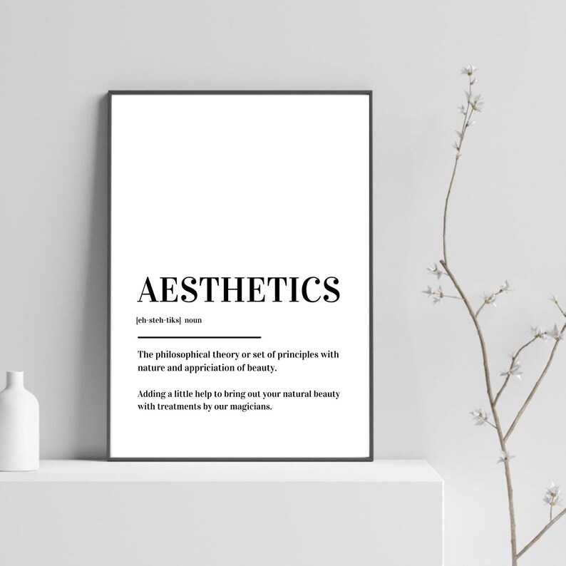 Aesthetics Definition Print Poster - Etsy