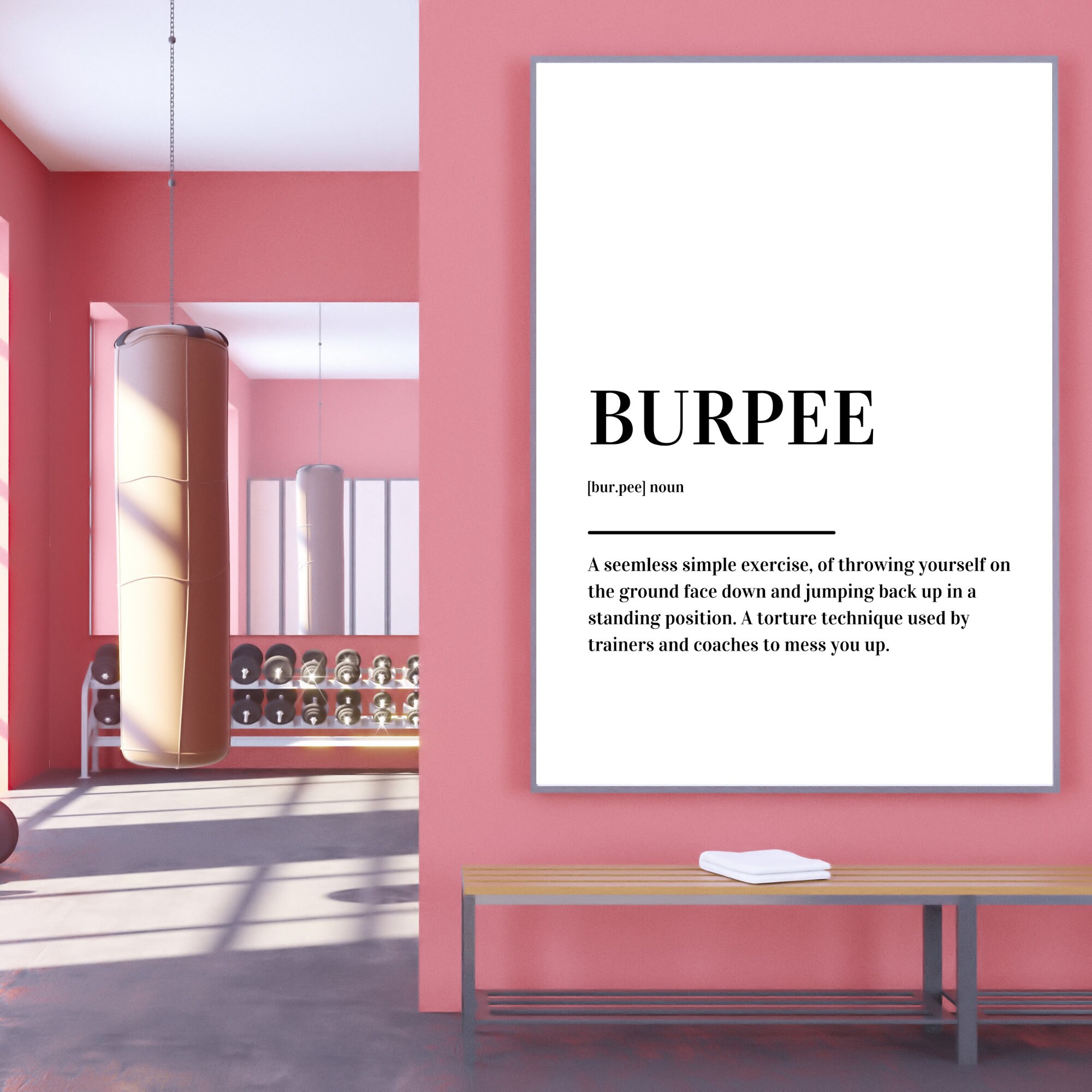 Burpee Definition Print - Etsy