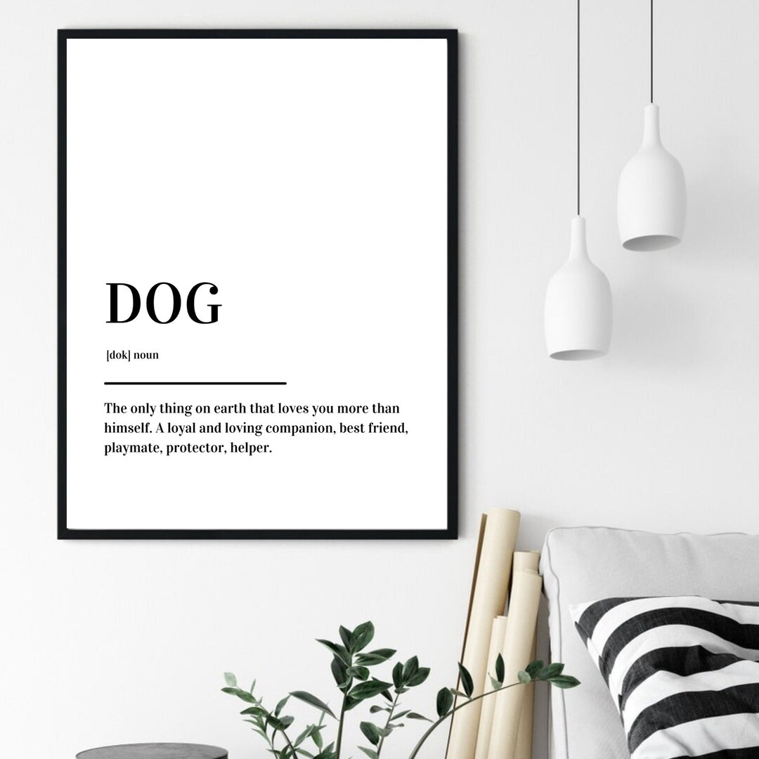 Dog Definition Print Poster - Etsy