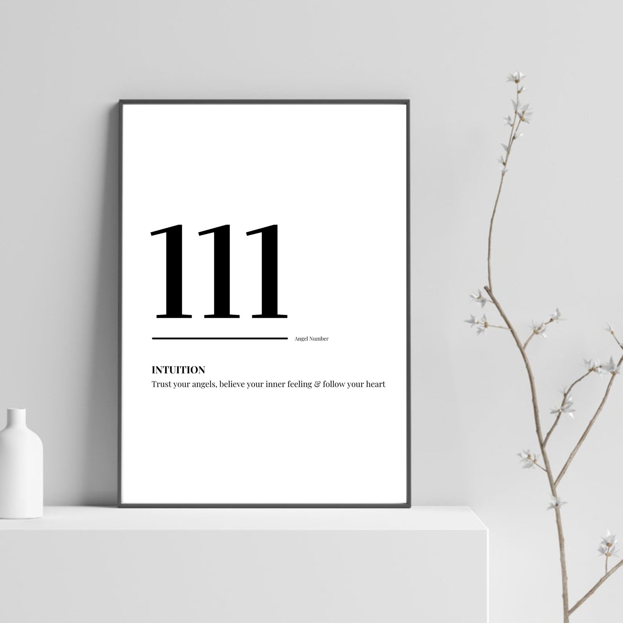 111 Angel Number - Printable Digital Art - Etsy