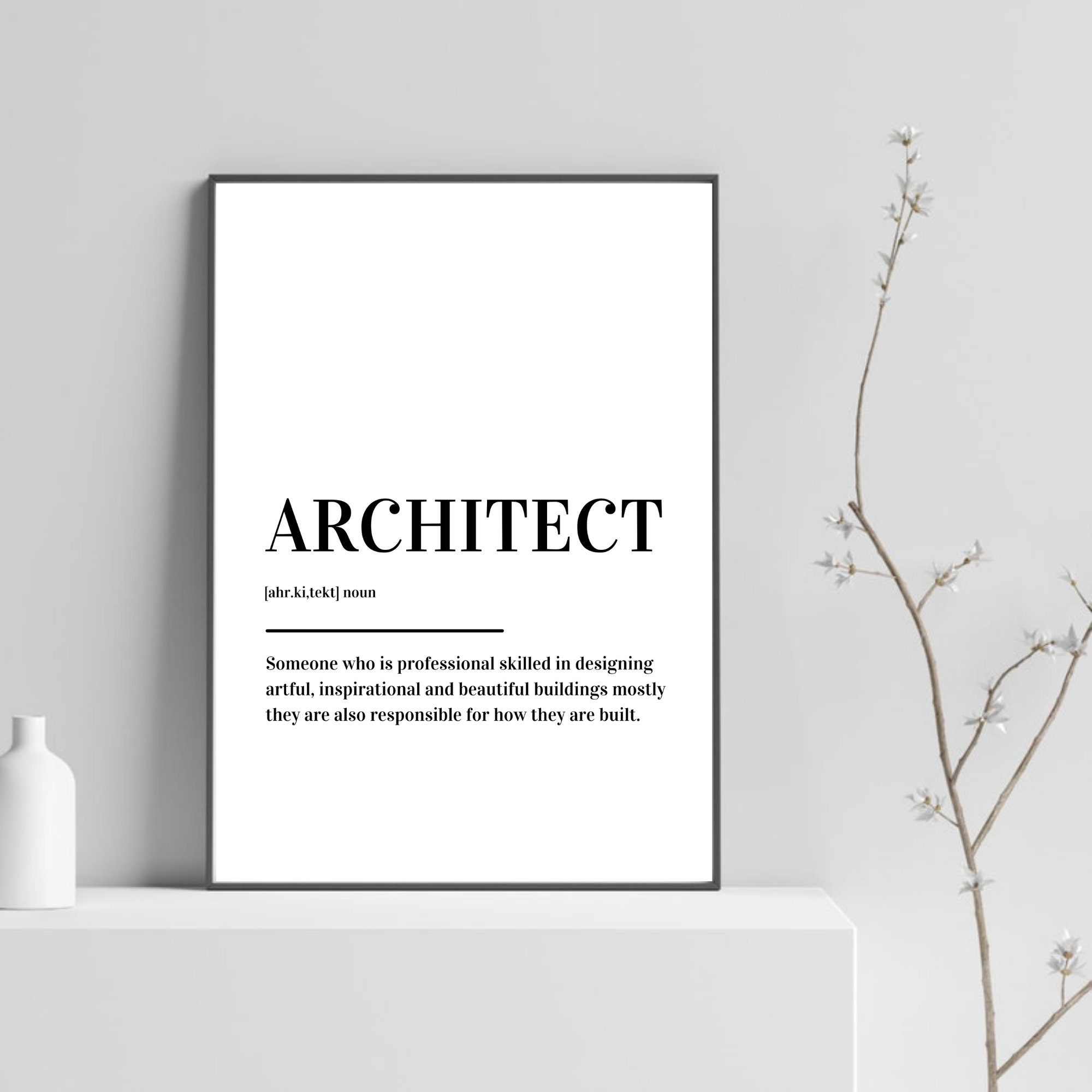 Architect Definition Print Poster - Etsy