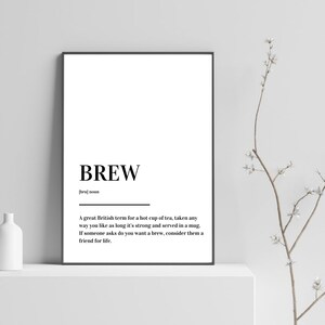 Brew Definition Print Poster - Etsy