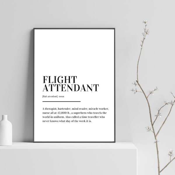 Flight Attendant - Etsy