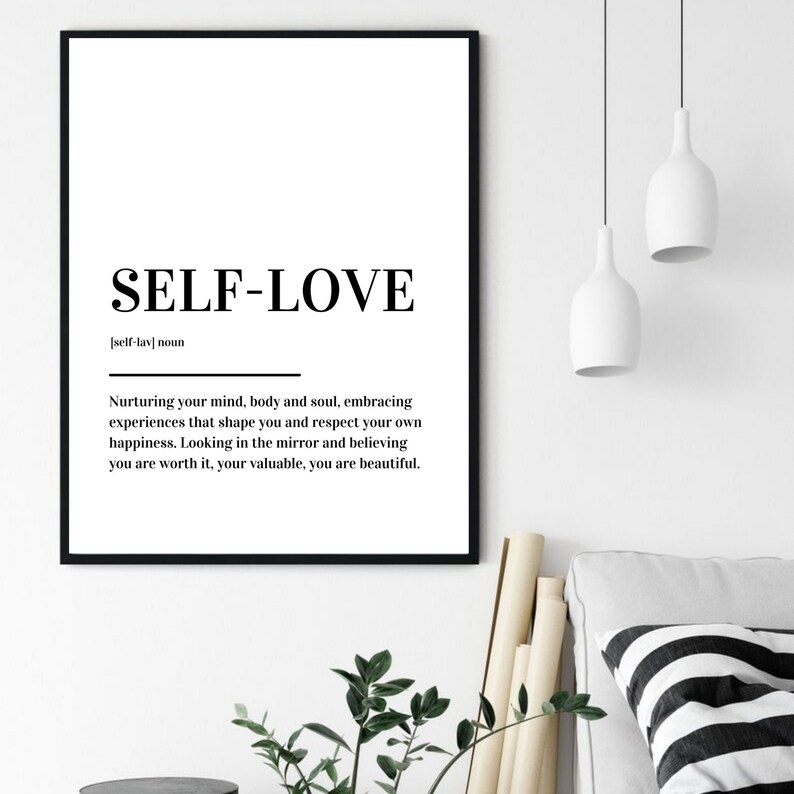 Self Love Definition Print Poster - Etsy