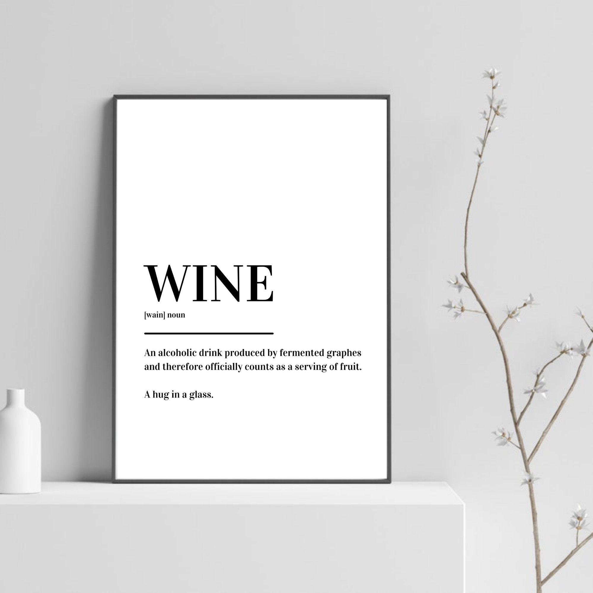 Wine Definition Print Poster - Etsy