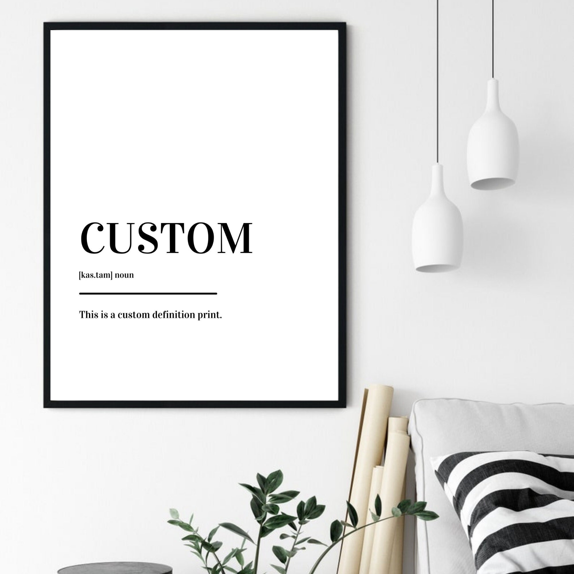 Custom Definition Print Poster - Etsy