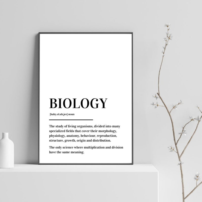 Biology Poster - Etsy