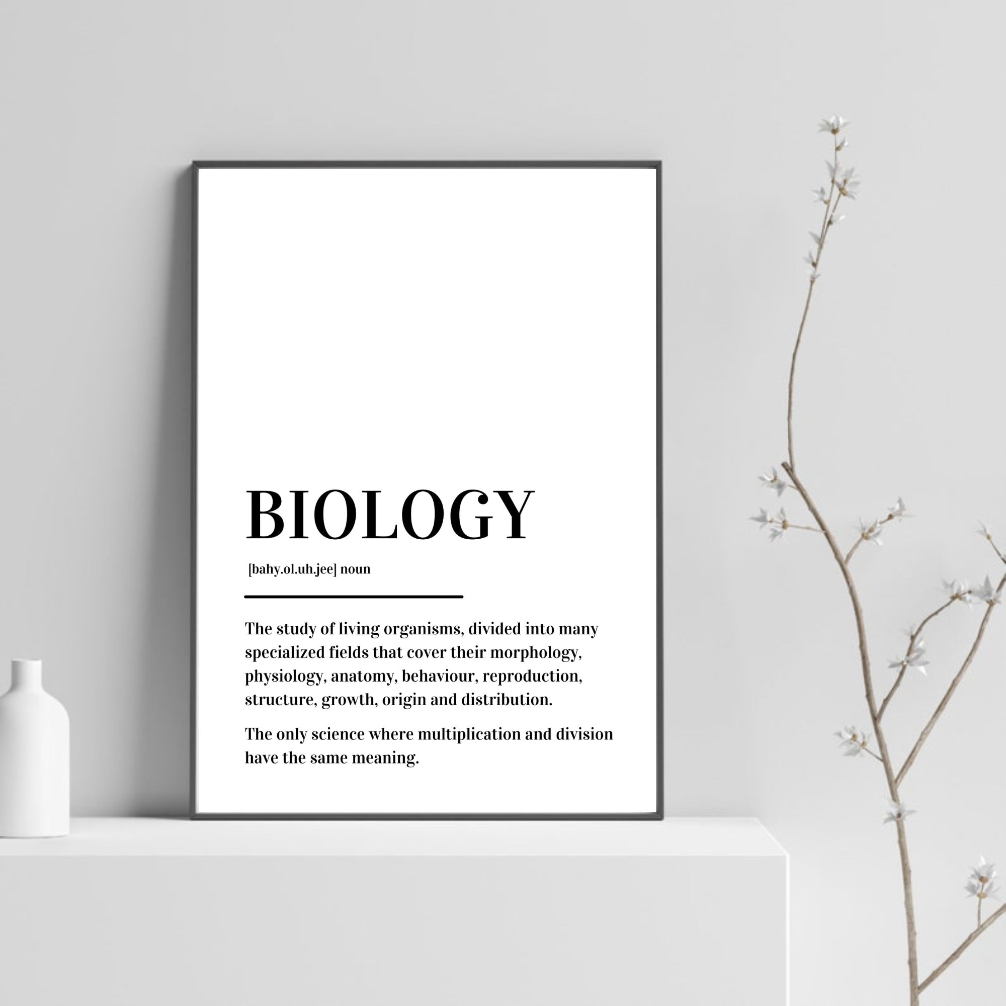 Biology Definition Print Poster - Etsy