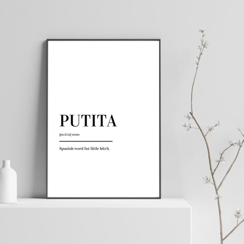 Putita Definition Print - Etsy