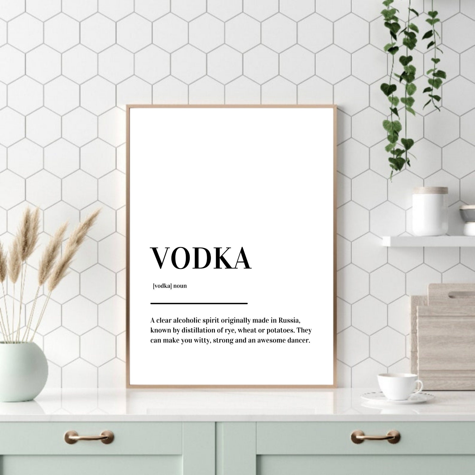 Vodka Definition Print Poster - Etsy