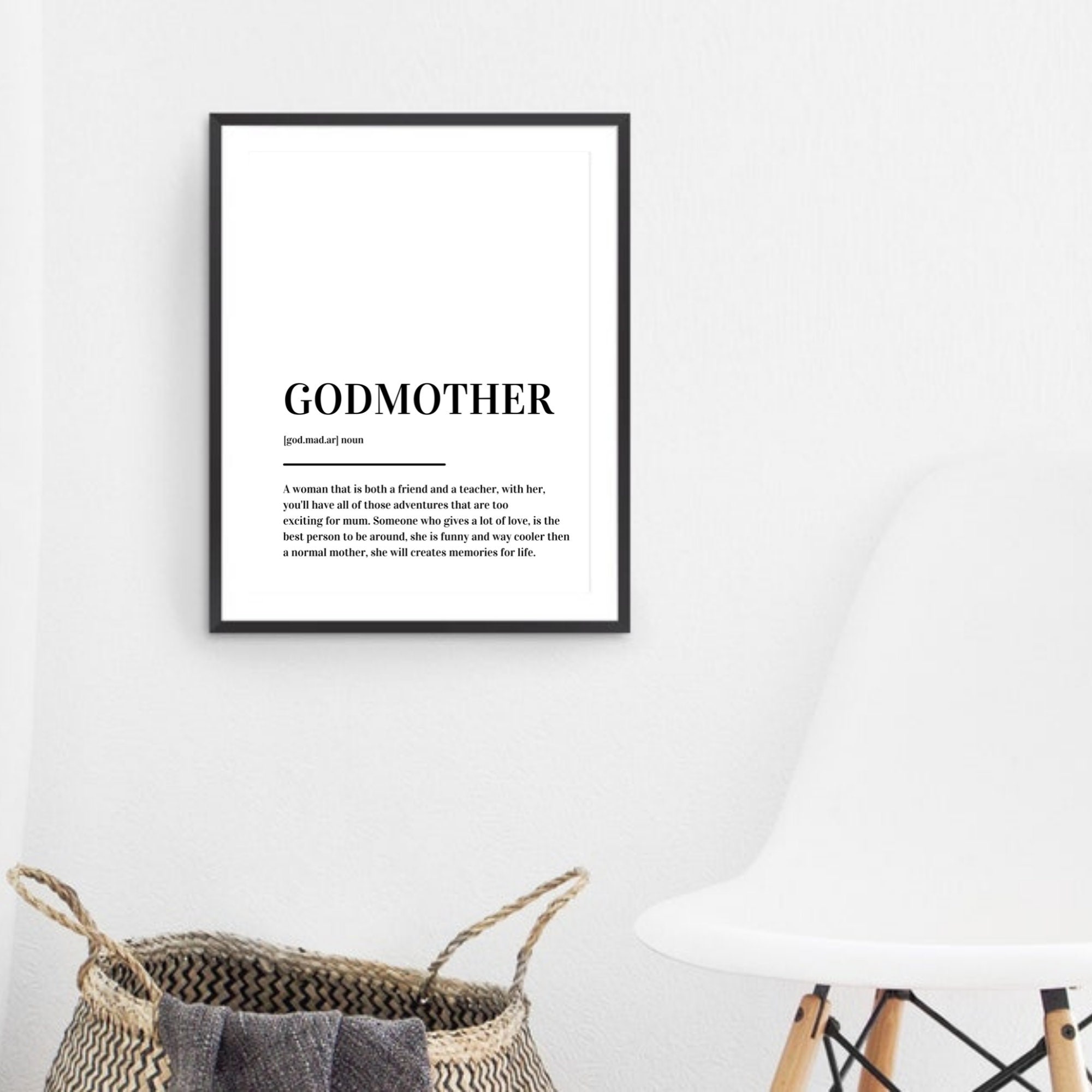 Godmother Definition Print Poster - Etsy