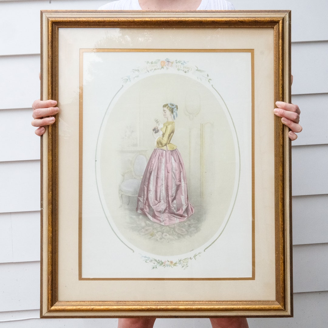 Vintage Henri Auguste Pingot d.1870 Passe-temps Des Dames - Etsy