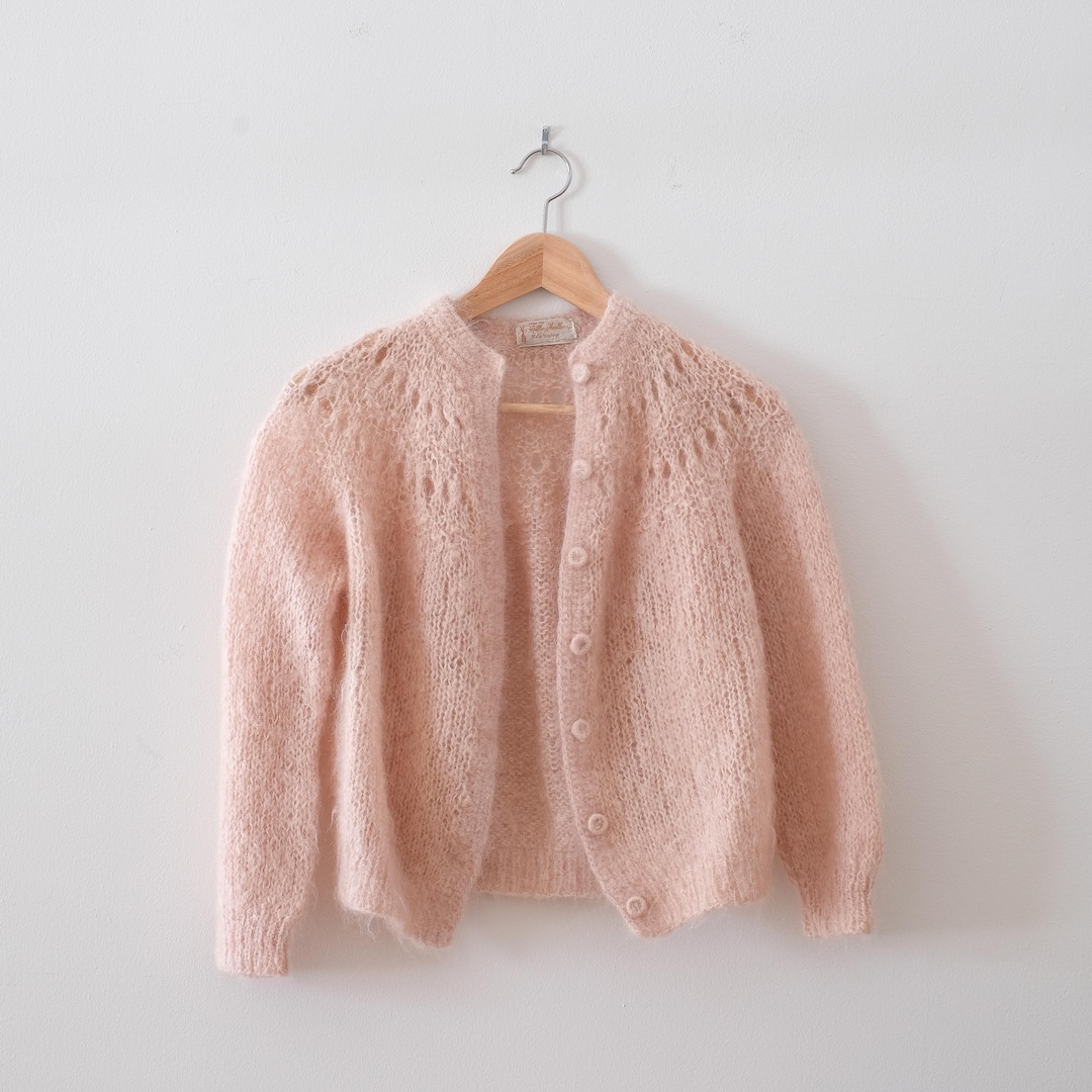 Vintage Mohair Cardigan, Vintage Mohair Sweater - Etsy