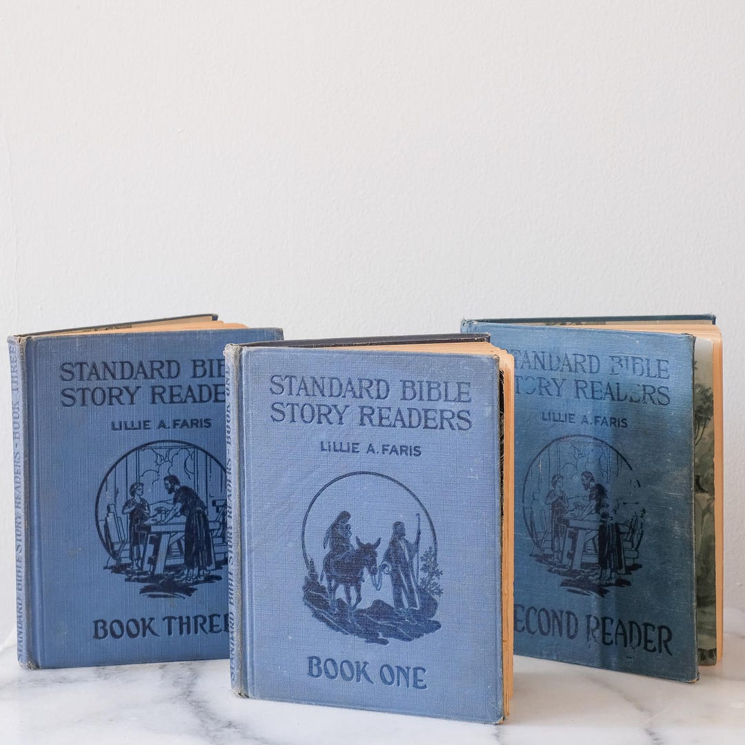 Antique Standard Bible Story Reader Set, Vintage/retro Books, Antique ...