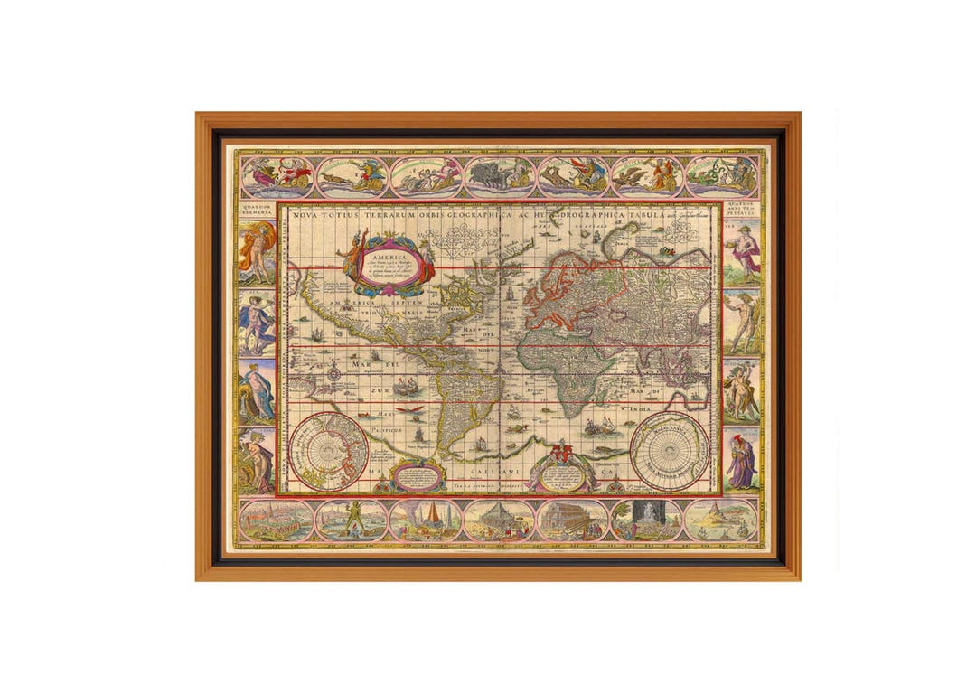 Nostalgic Digital Map,vintage Map Prints,old City,retro Map,historical ...