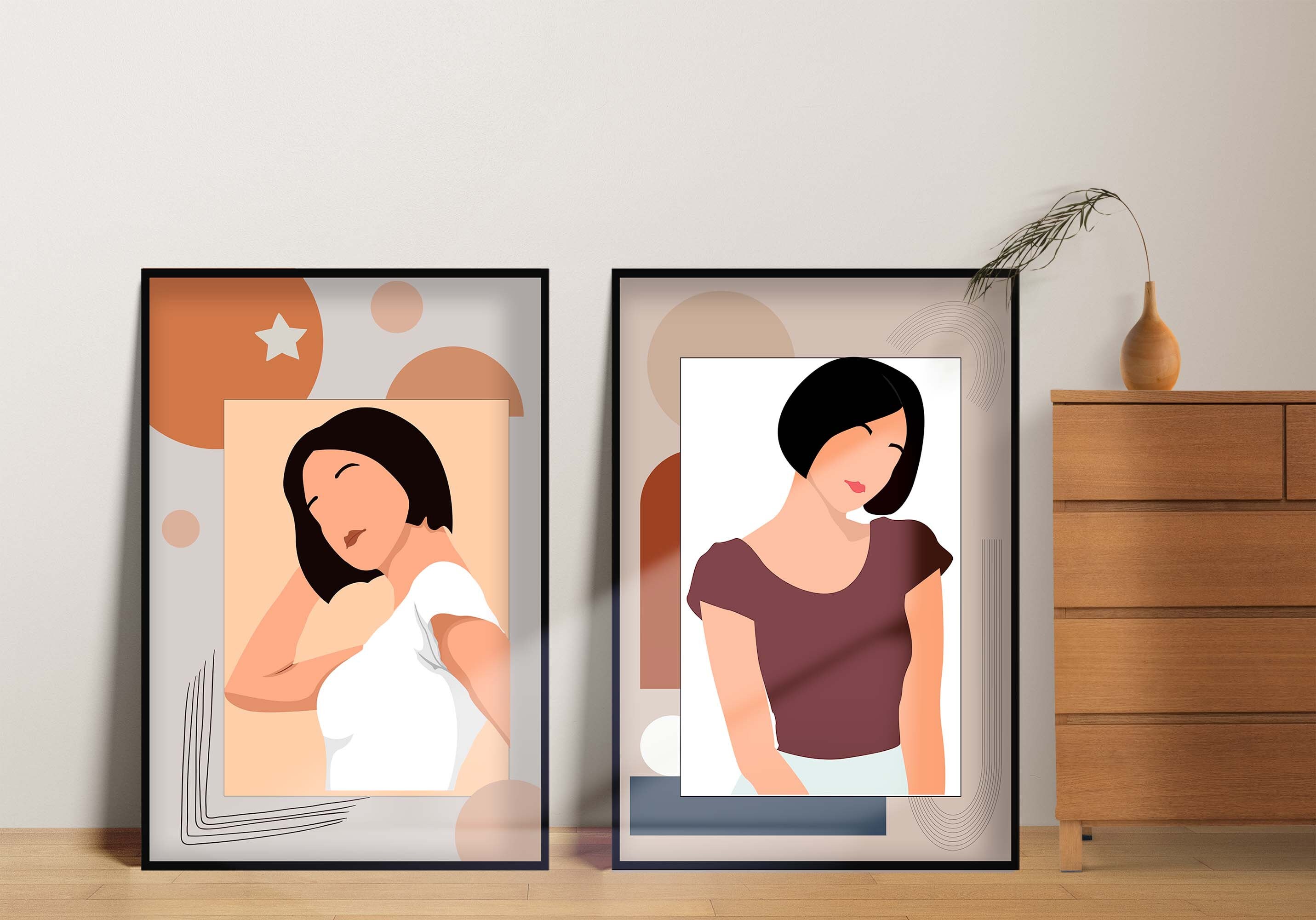 Printable Wall Art,wall Art Printable,wall Printable Art, Woman Art ...