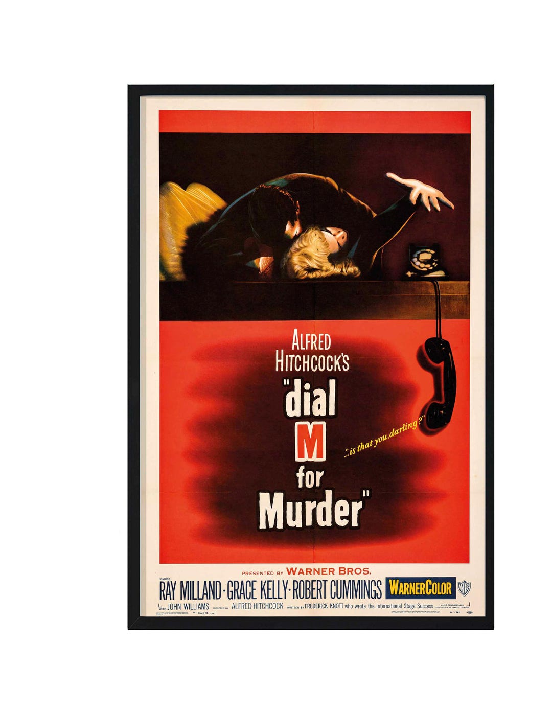 Dial M for Murder: Poster Alfred Hitchcock Wall Art Classic Movie ...