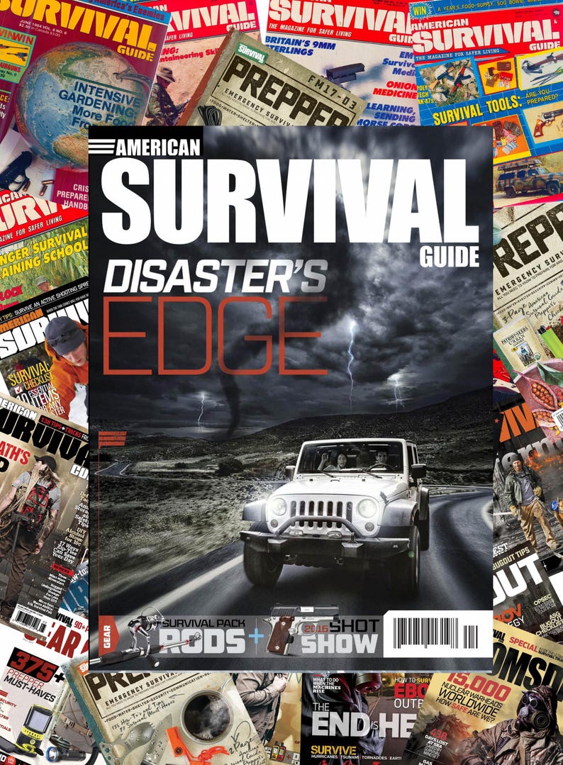 Survival Magazine Bundle: Prepper Bug Out Guide, American Survivalist ...