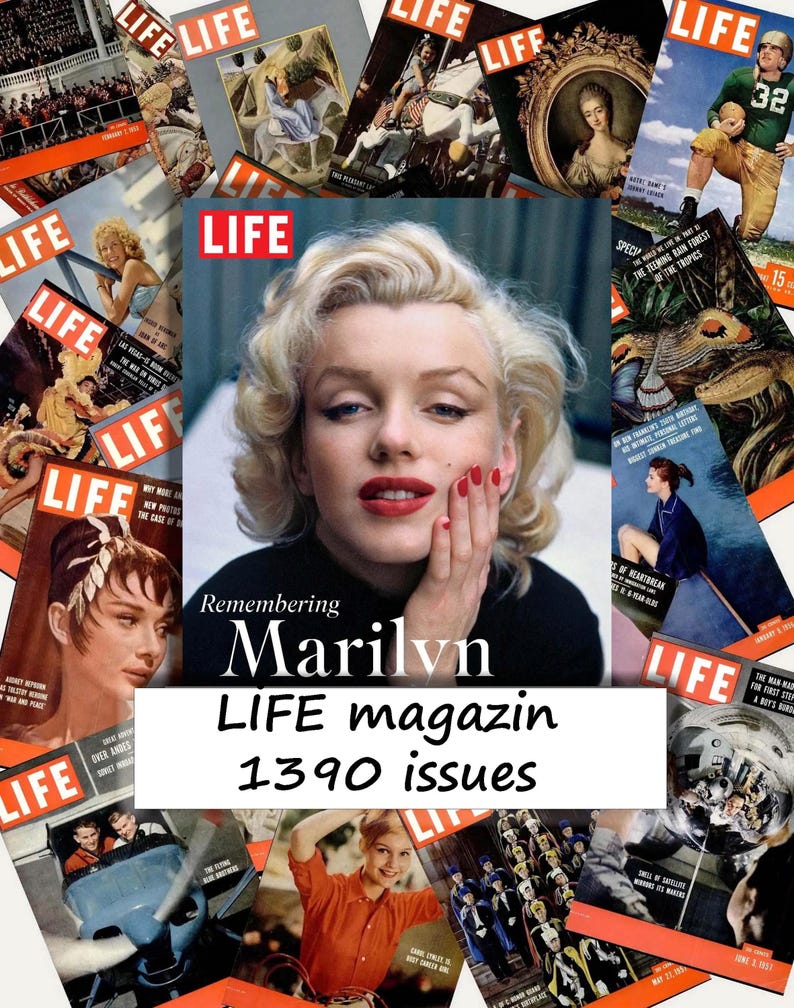 LIFE Magazine Archive Bundle, Vintage Photography, History Journals ...