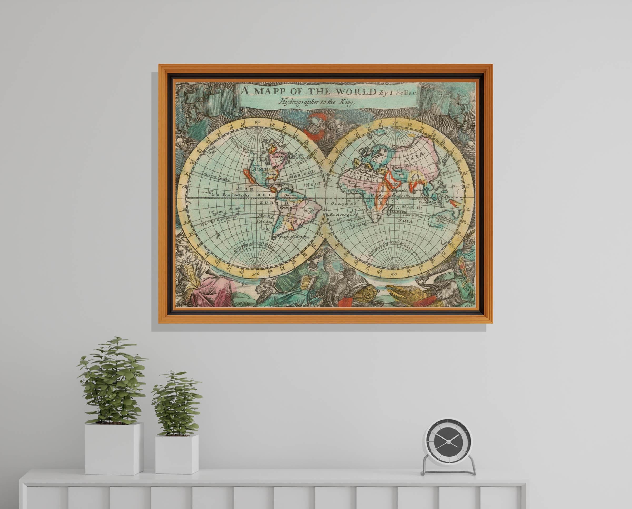 Nostalgic Digital Map,vintage Map Prints,retro Map,historical Digital ...