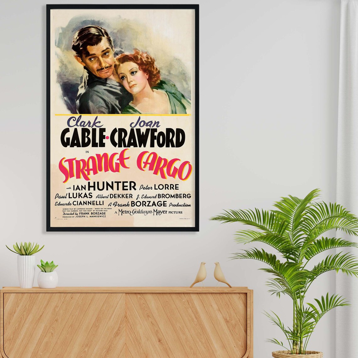 Strange Cargo Poster,clark Gable,vintage Film Poster,classic Film ...