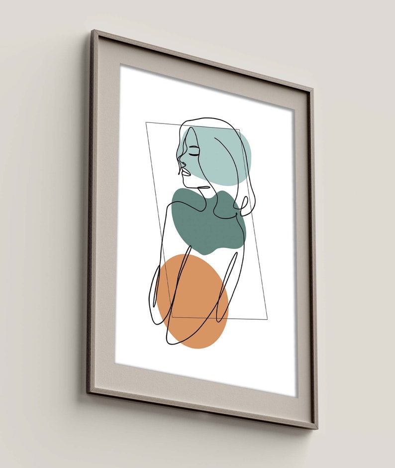 Printable Wall Art Women Line Art Print Female Body Wall Art Women Line ...