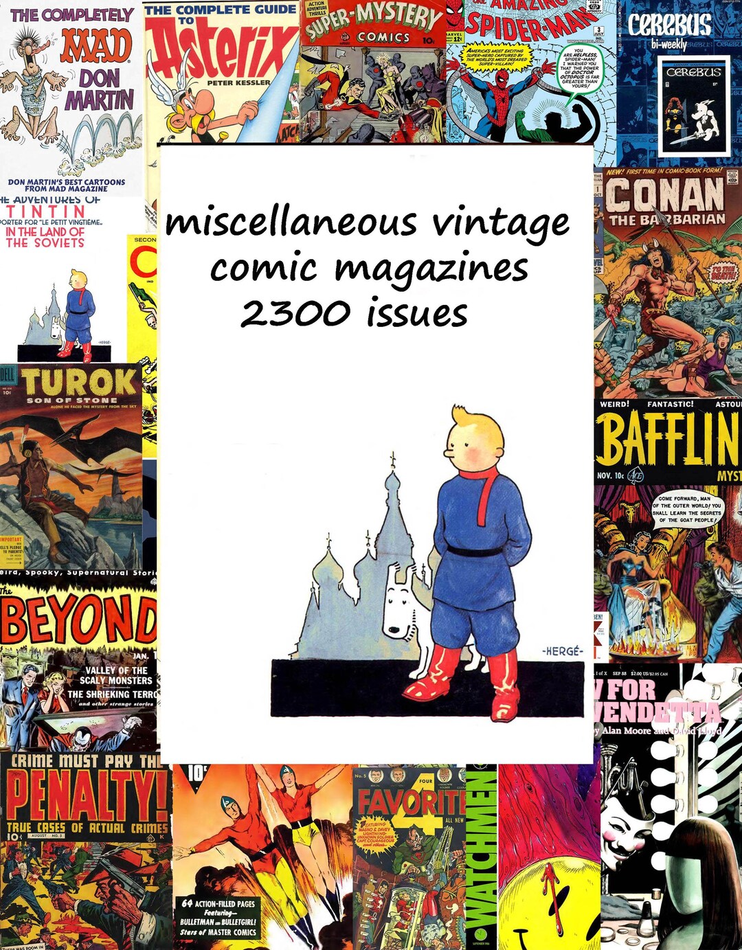 Vintage Comic Magazines:vintage PDF Magazine Digital Download - Etsy