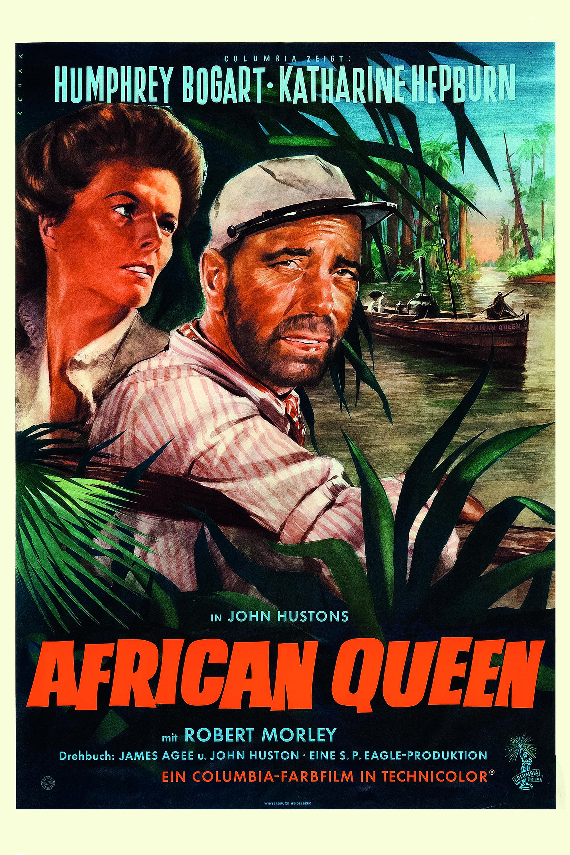 The African Queen Movie Poster Wall Art Classic Cinema Print Digital ...