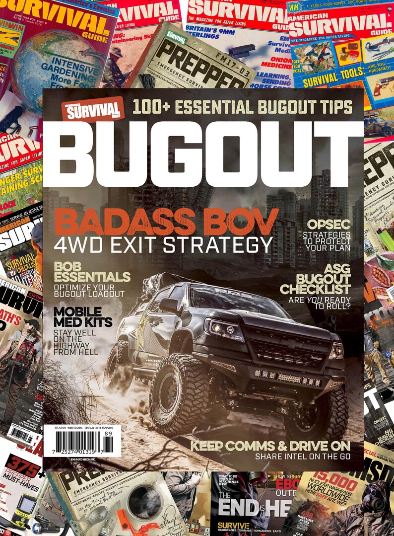 Survival Magazine Bundle: Prepper Bug Out Guide, American Survivalist ...