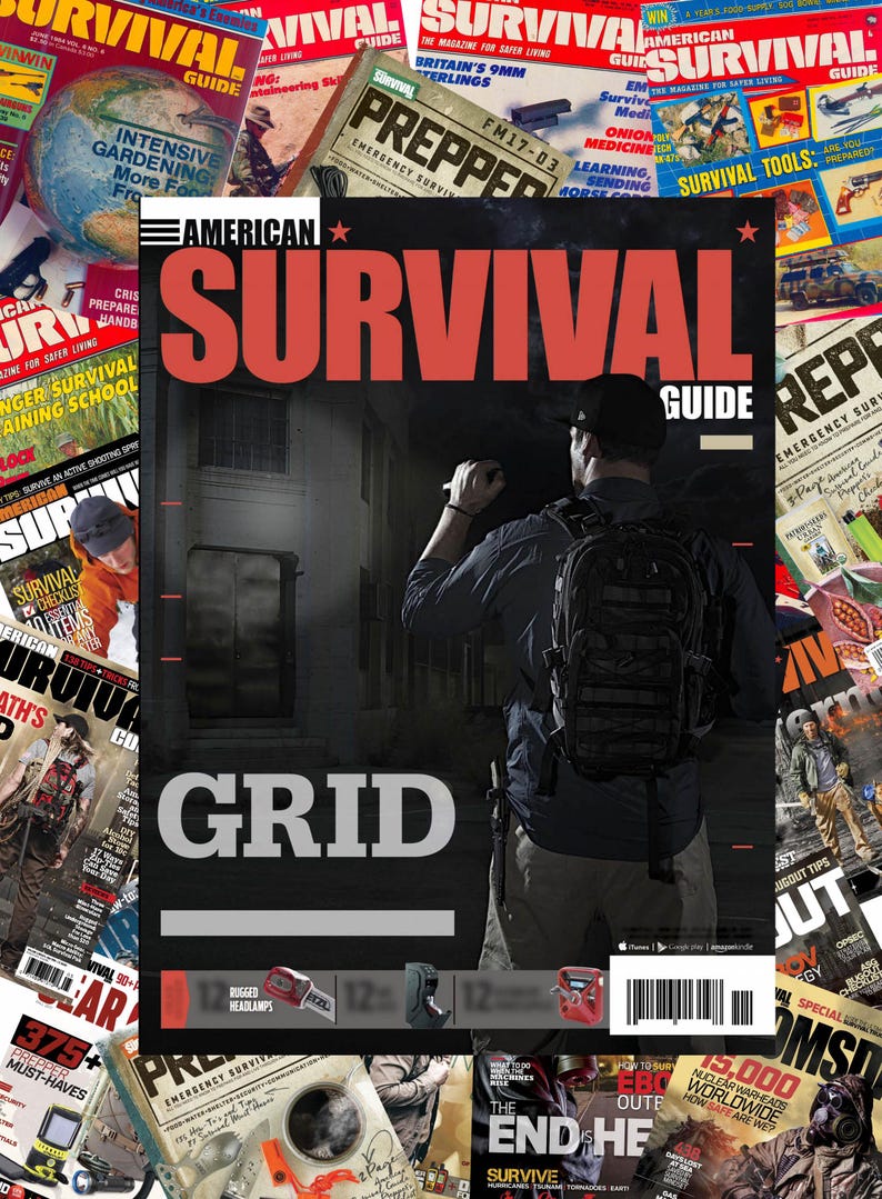 Survival Magazine Bundle: Prepper Bug Out Guide, American Survivalist ...