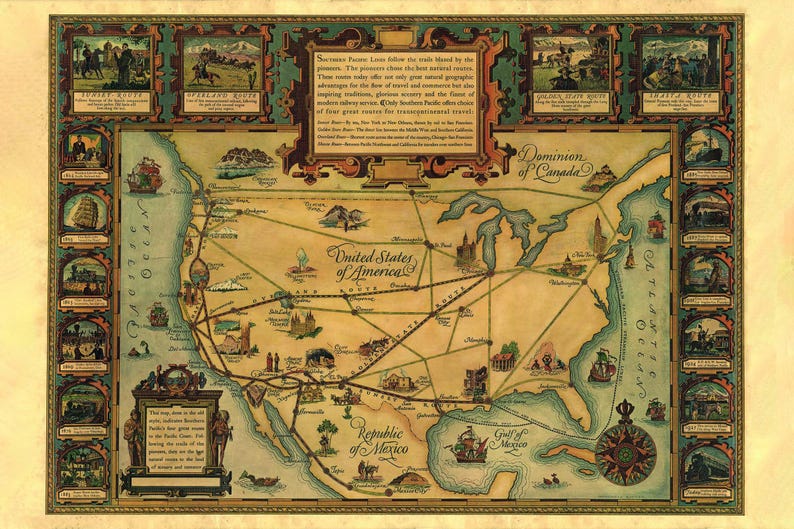 Nostalgic Digital Map,vintage Map Prints,old City,retro Map,historical ...