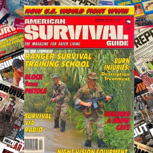 Survival Magazine Bundle: Prepper Bug Out Guide, American Survivalist ...