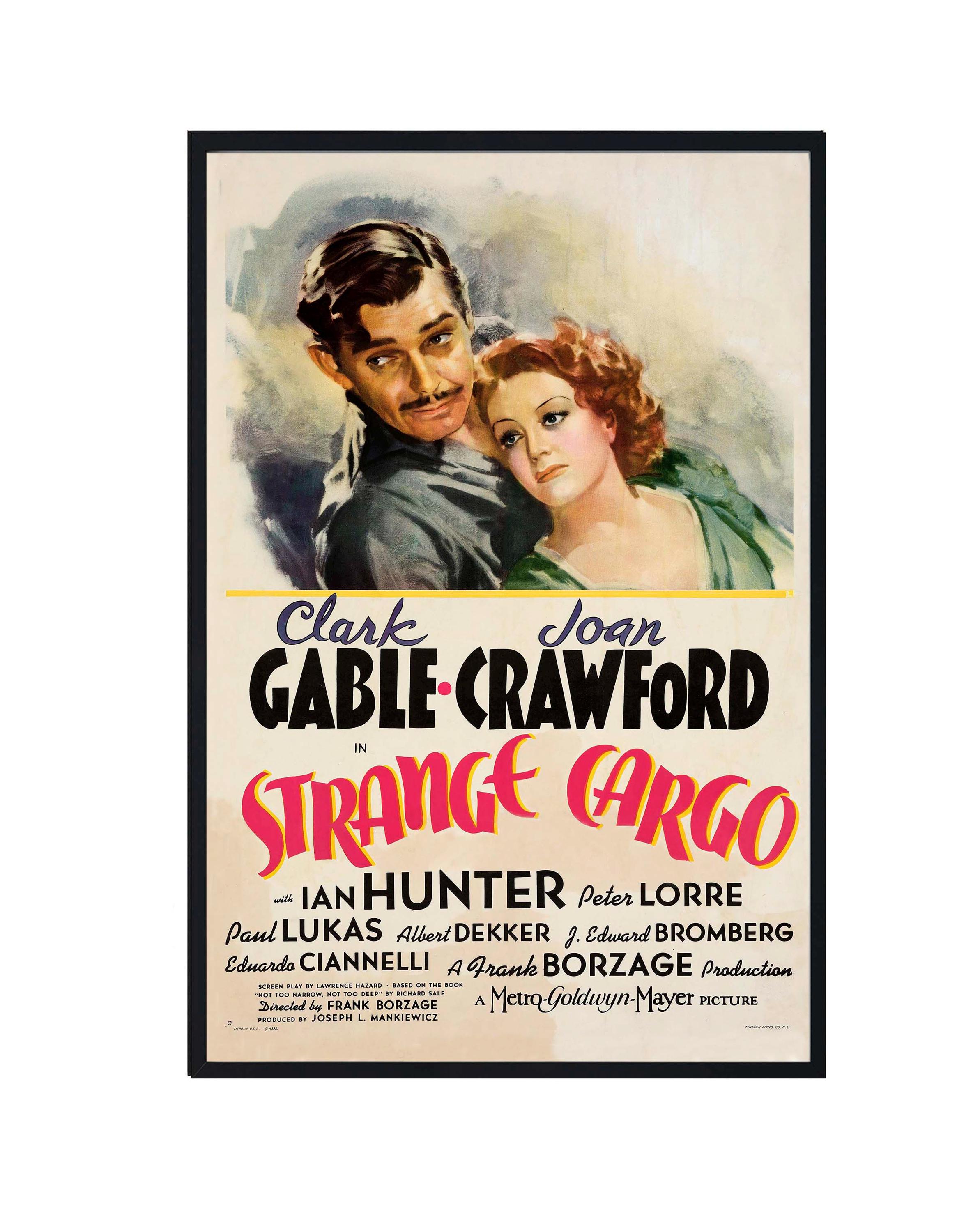 Strange Cargo Poster,clark Gable,vintage Film Poster,classic Film ...