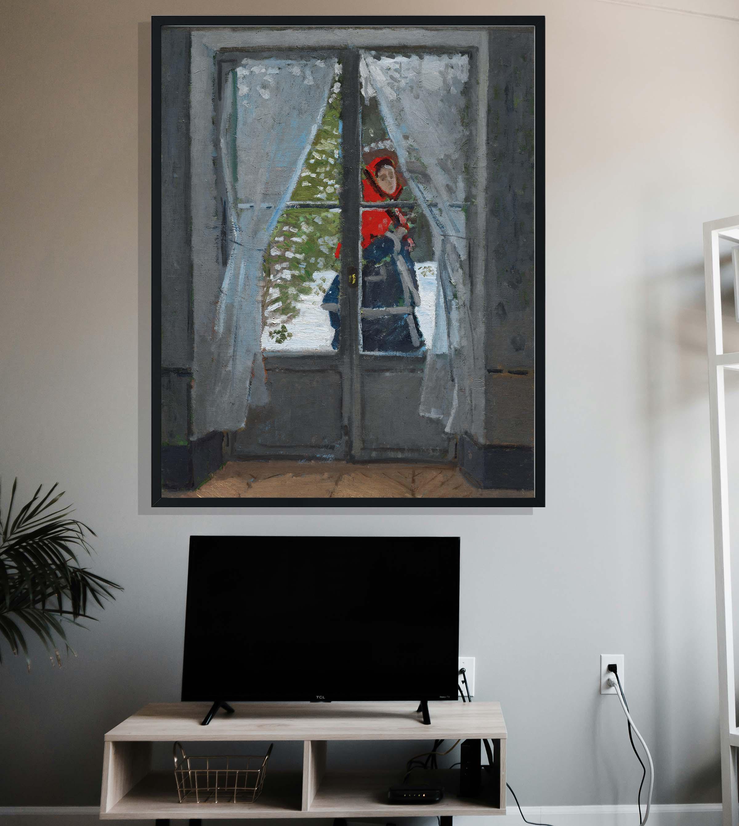Claude Monet:the Red Kerchief Printable Oil Painting - Etsy