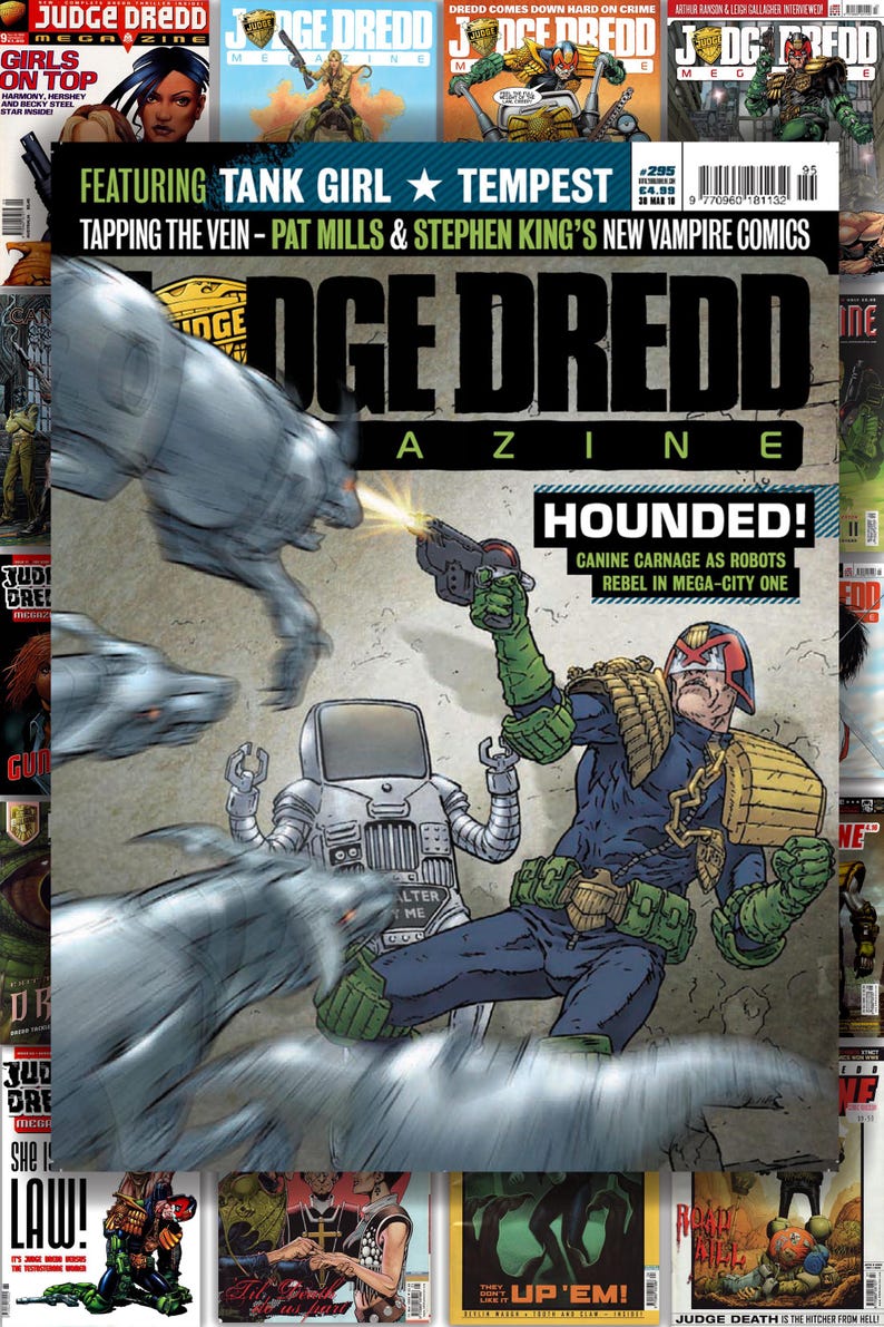 Judge Dredd Megazine:vintage Digital Download Pdf Downloadable Comic ...