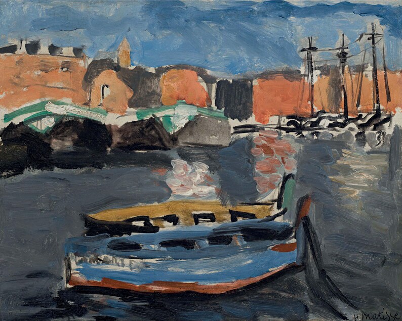 Henri Matisse_boats at Marseille_printable Oil Painting_instant ...